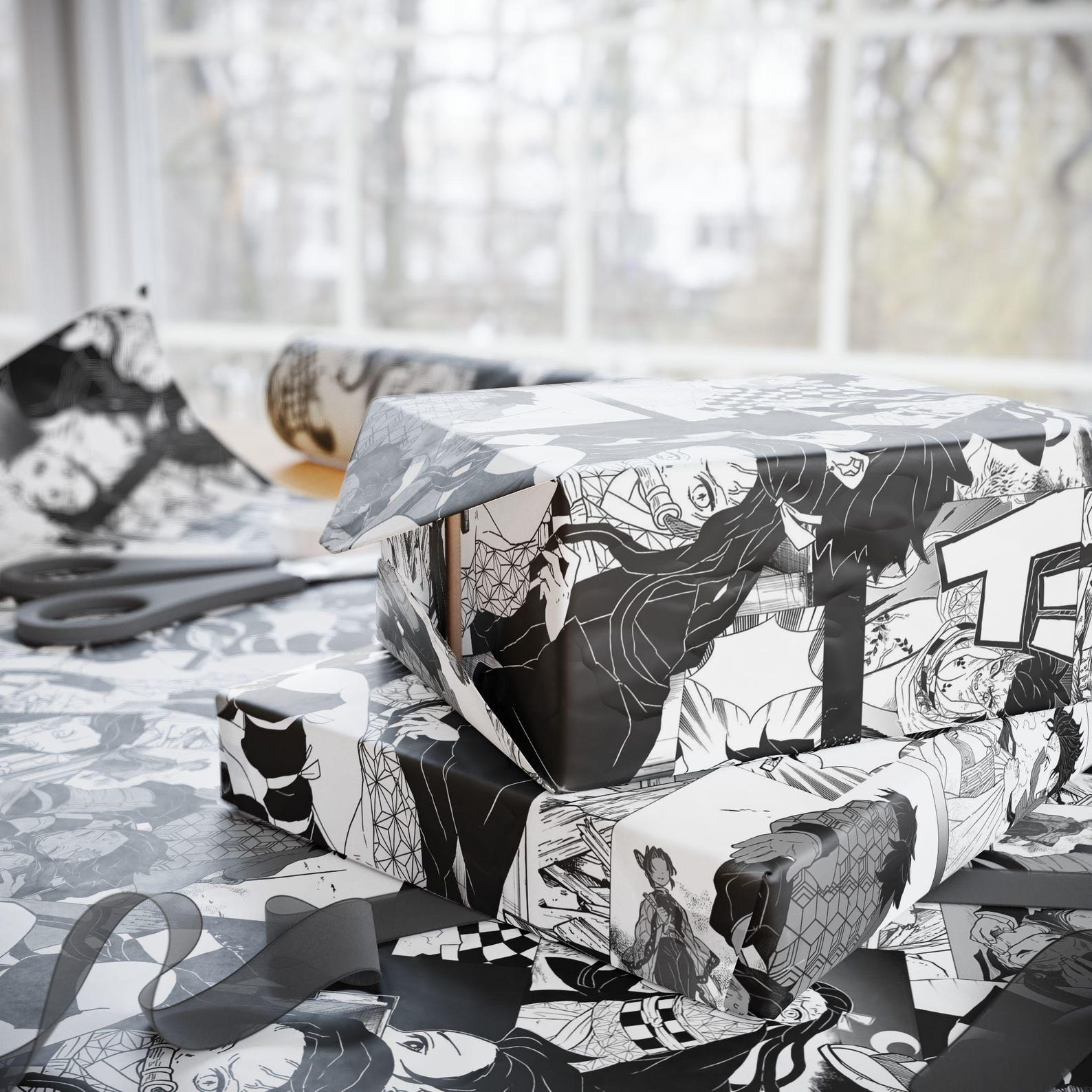 Siblings Demon Slayer Tanjiro and Nezuko Kamado of Kimetsu No Yaiba in ...