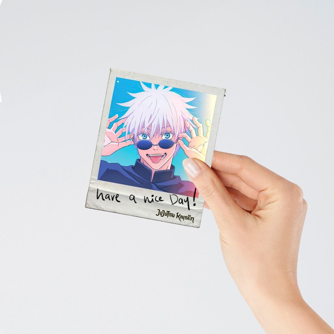 Buy Cute Smiling Gojo Satoru on Polaroid Kiss-cut Stickers Jujutsu ...