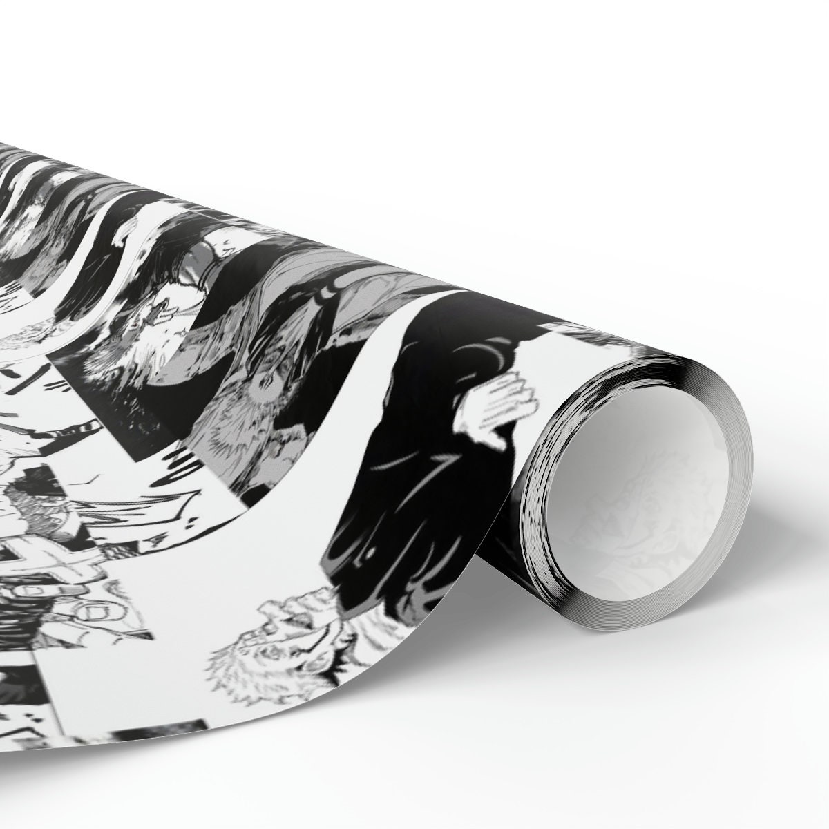 Cool Sukuna of Jujutsu Kaisen in Black and White Manga Wrapping Papers ...