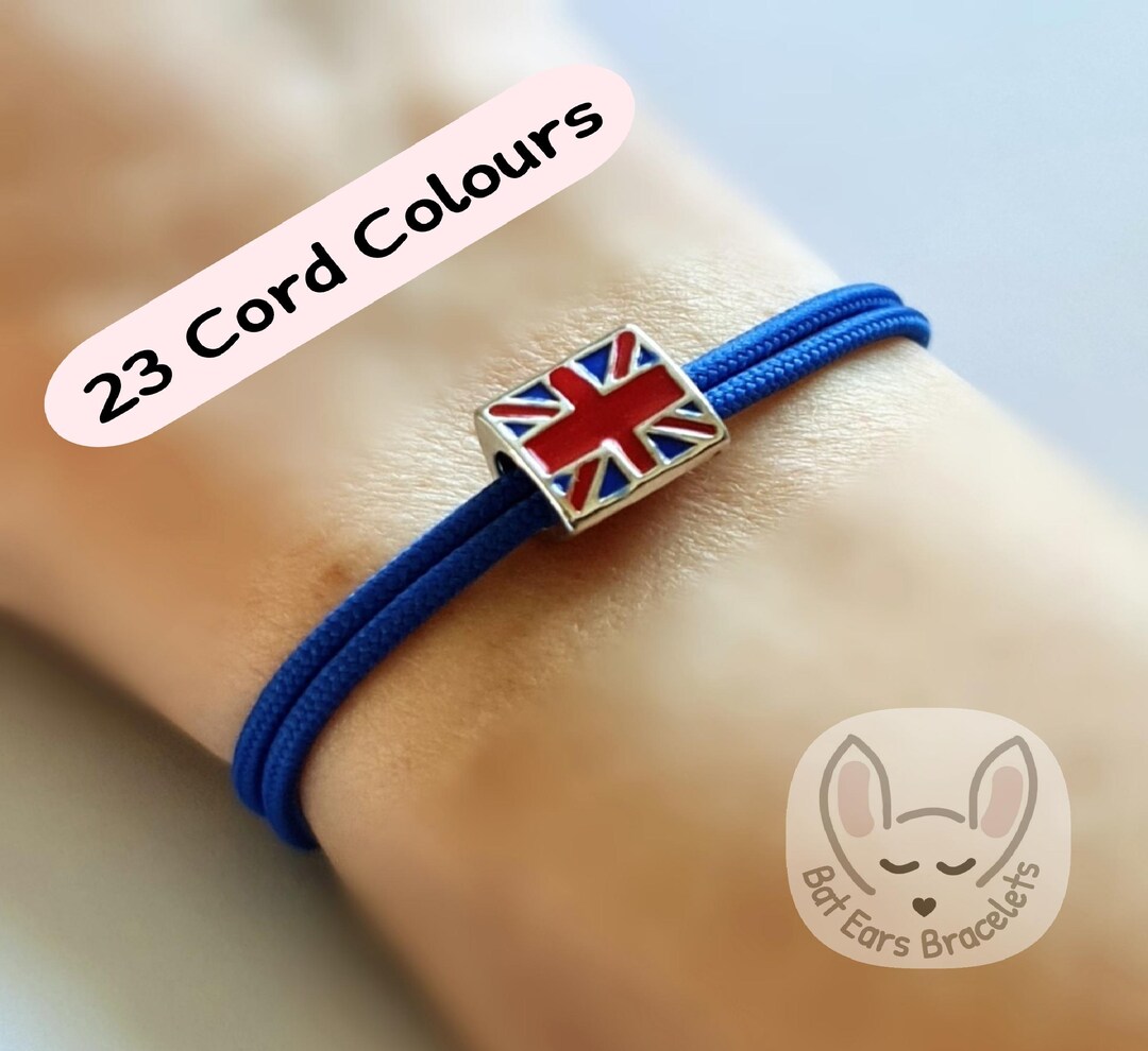 Union Jack Bracelet Union Jack Gift Personalised With Gift Bag GB Flag UK Flag - Etsy