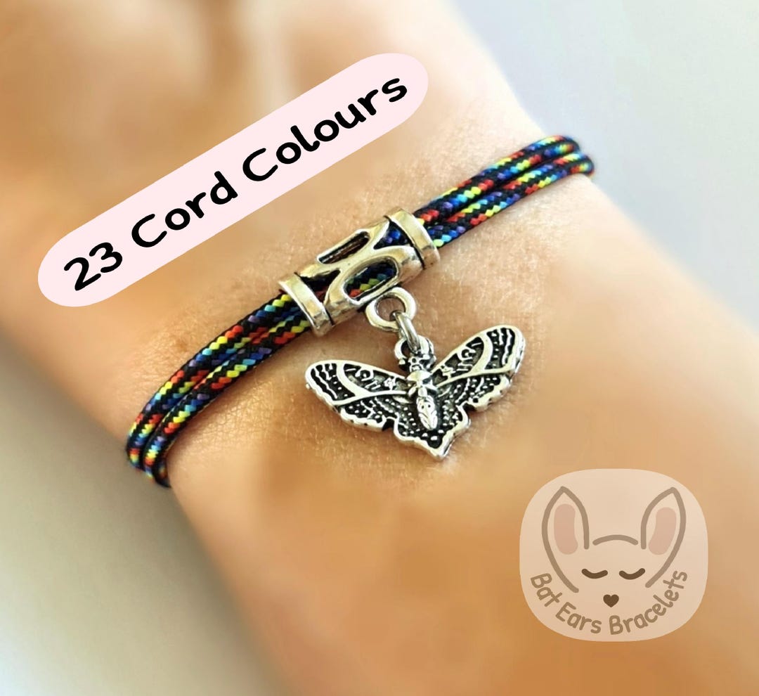 25 Colors Moth Bracelet Moth Gift Moth Charm Transformation Gift Good ...