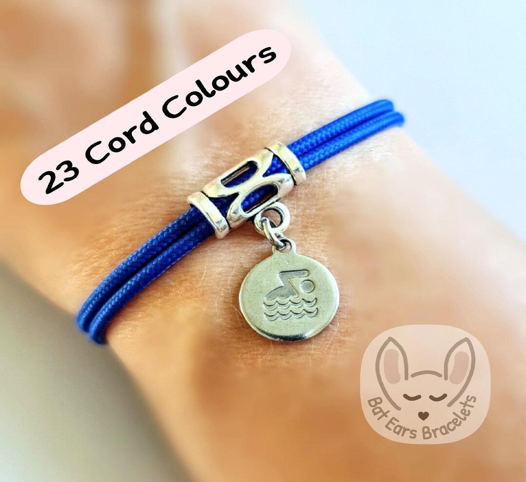 Swimmer Bracelet Wild Swimmer Gift Swimmer Charm Swim Club Swim Team ...