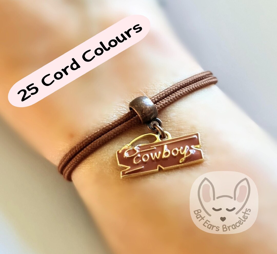 Cowboy Bracelet Cowboy Gifts Cowboy Sign Charm Western Theme Bracelet ...