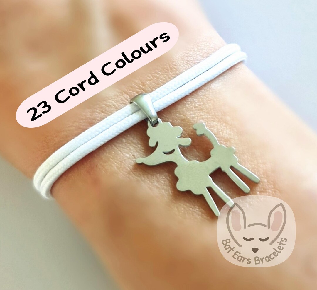 Poodle Bracelet Poodle Gift Poodle Pom Poms Personalised With Gift Bag ...