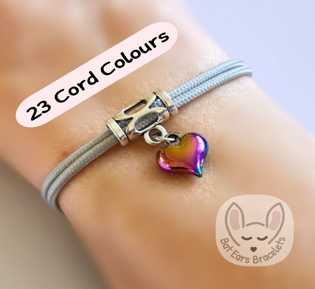 Puffed Heart Bracelet Puff Heart Gift Personalised With Gift Bag Puffed ...