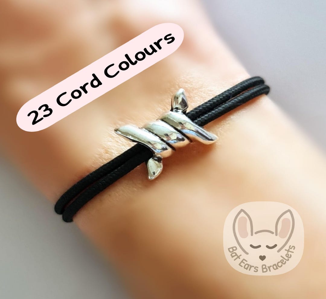 Barbed Wire Bracelet Barbed Barb Wire Charm Steampunk Punk Adjustable ...