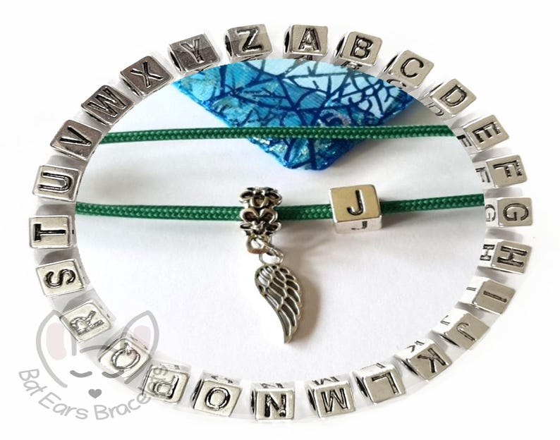 30 CORD COLOURS Wing Bracelet Angel Wing Charm Memorial Wing Gift ...