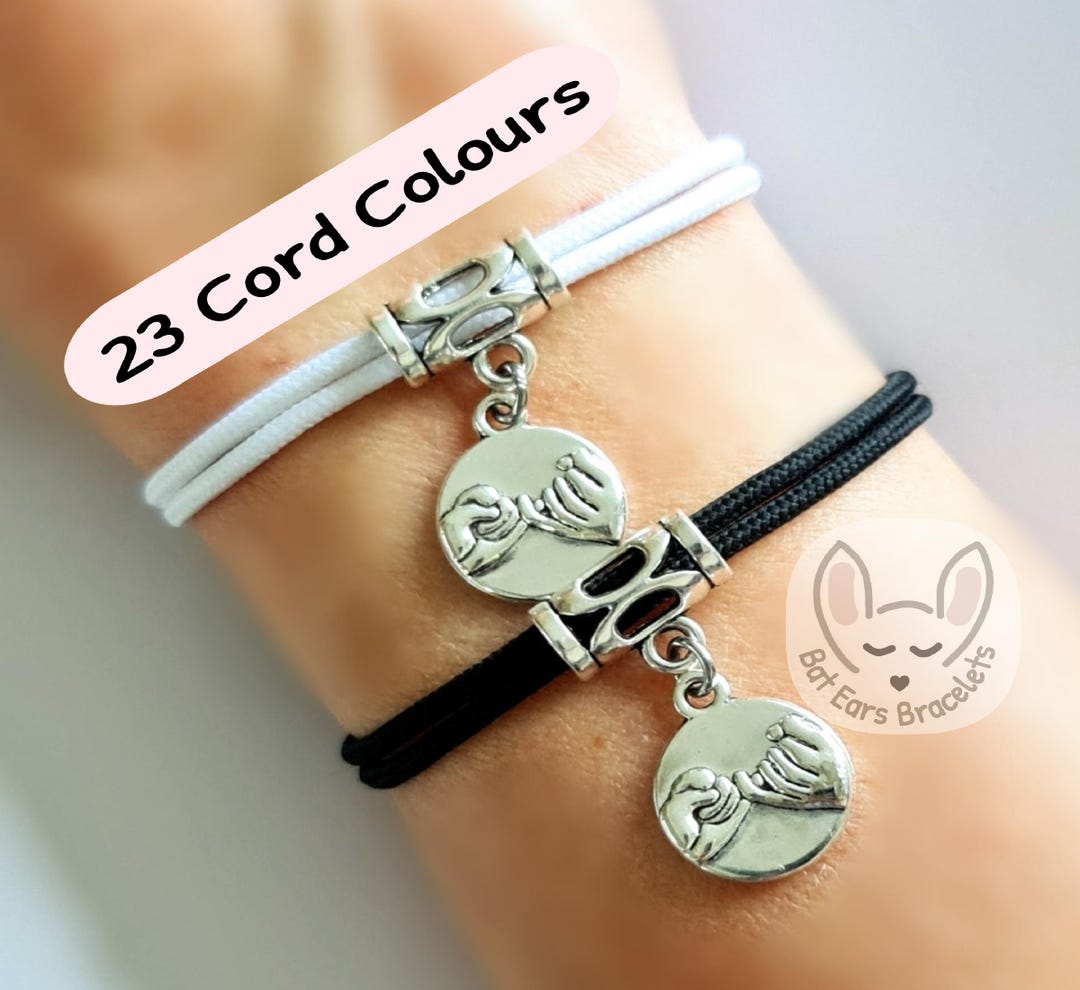 Pinky Promise Bracelets for Friends Set of Two Pinky Promise Gift Charm ...