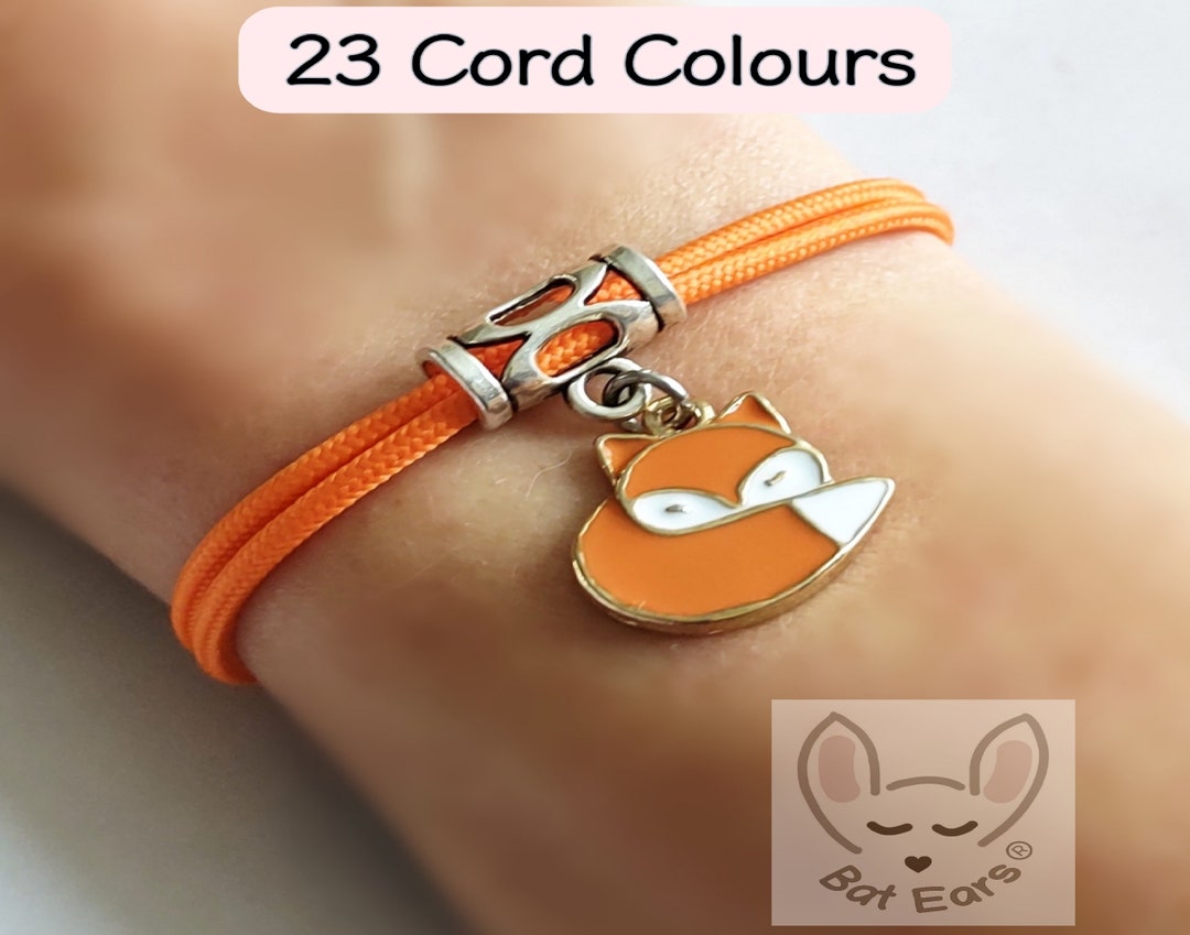 Fox Bracelet Fox Gift Personalised and Gift Bag Orange Fox Charm Foxy Lady Clever Mr Fox Red Fox ...