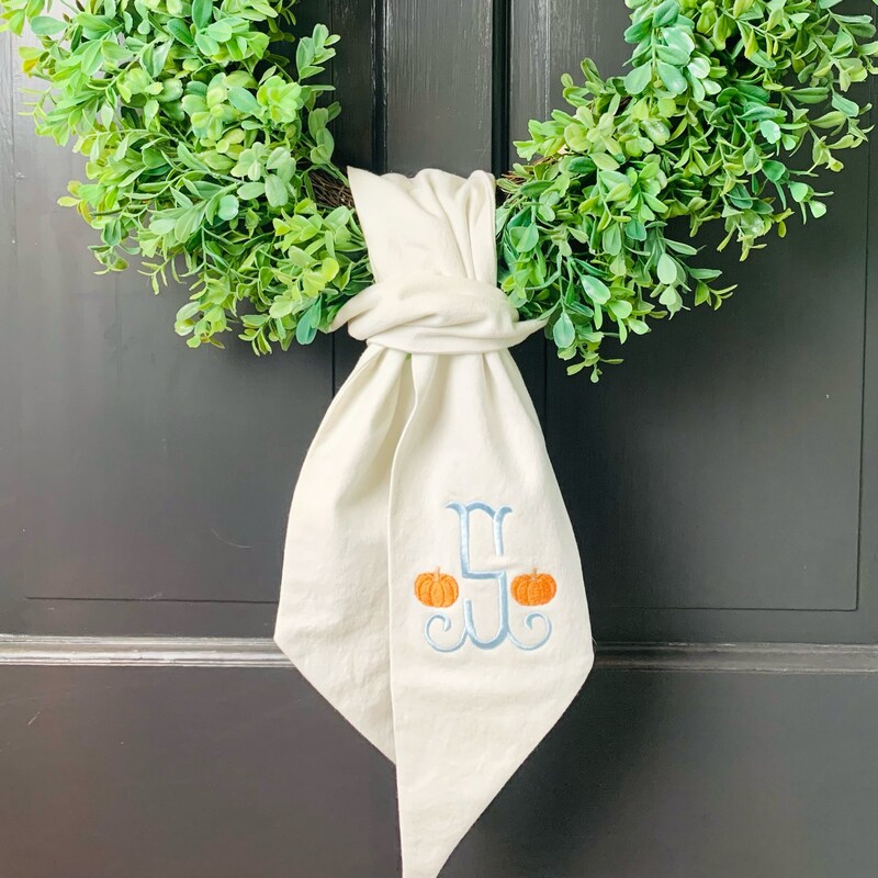 Fall Monogram Wreath - Etsy