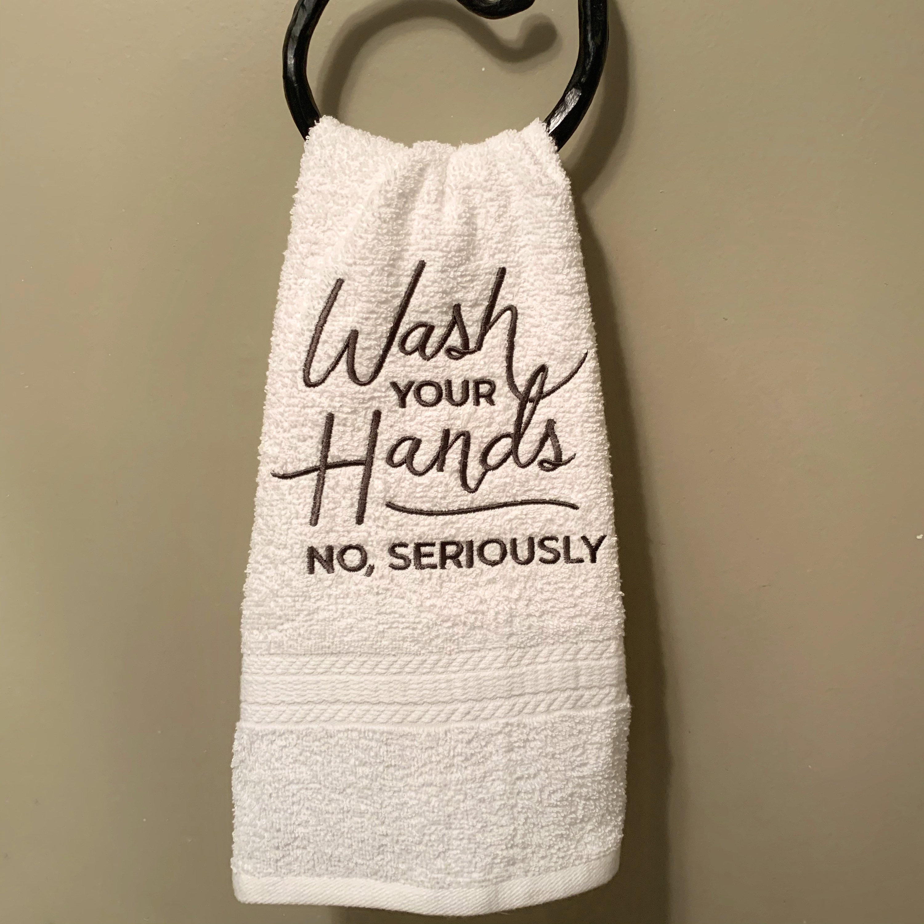 Witty Hand Towel, Bathroom Towel or Kitchen Towel, Sarcastic Home Decor ...