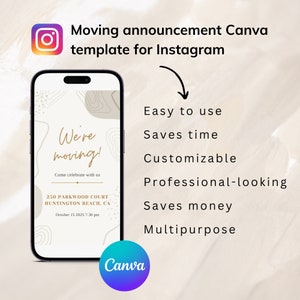Digital Moving Announcement Instagram Stories Custom New Home Facebook ...