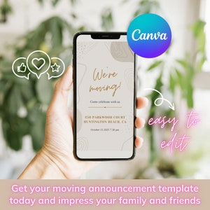 Digital Moving Announcement Instagram Stories Custom New Home Facebook ...