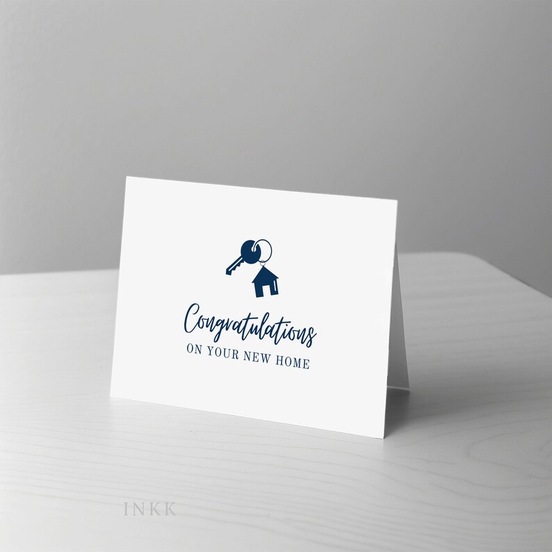 Modern New Home Congratulations Card Canva Template Personalized Home ...