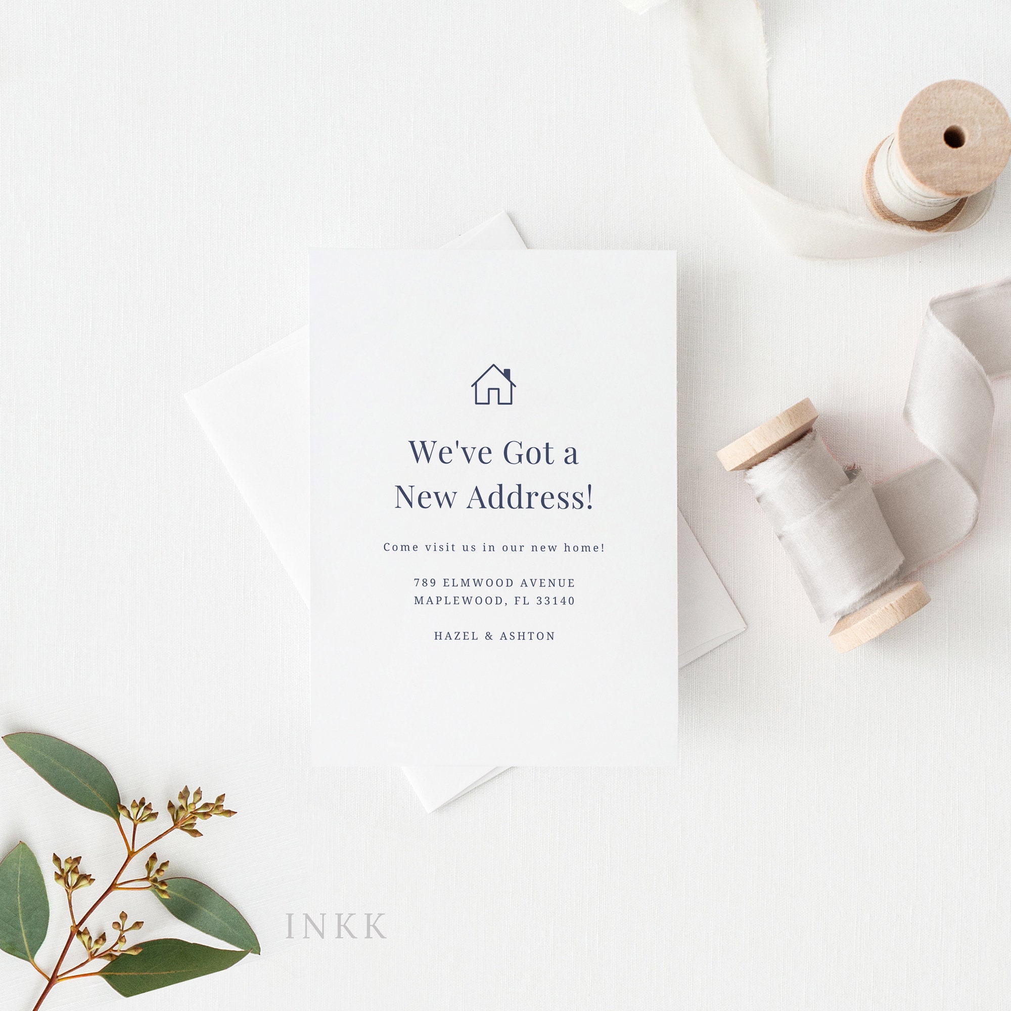 Personalized New Home Announcement Custom Moving Announcement Template ...