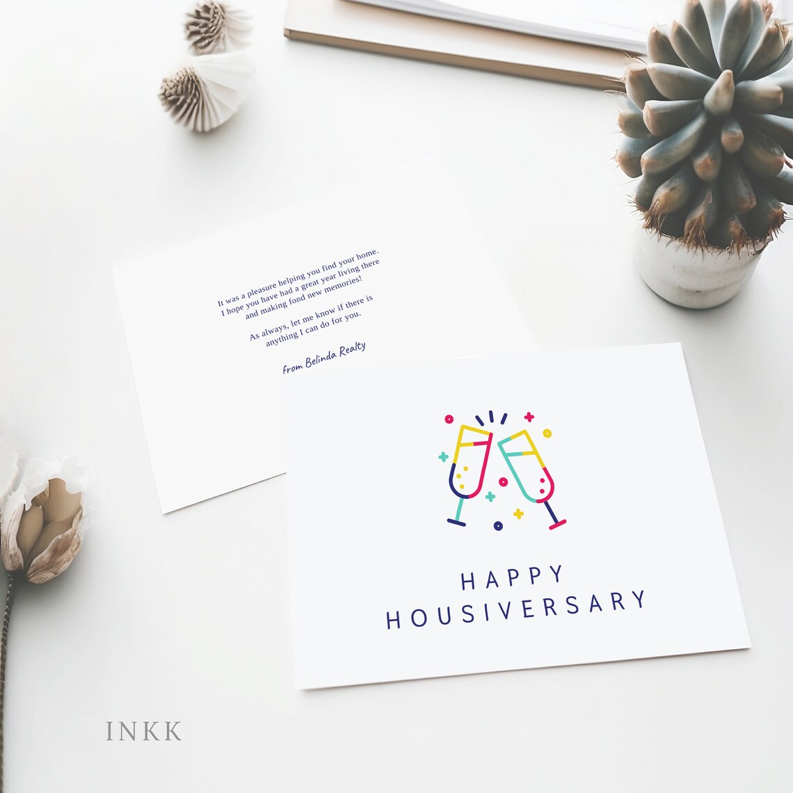 Printable Home Anniversary Card Realtor to Client Personalized Happy ...