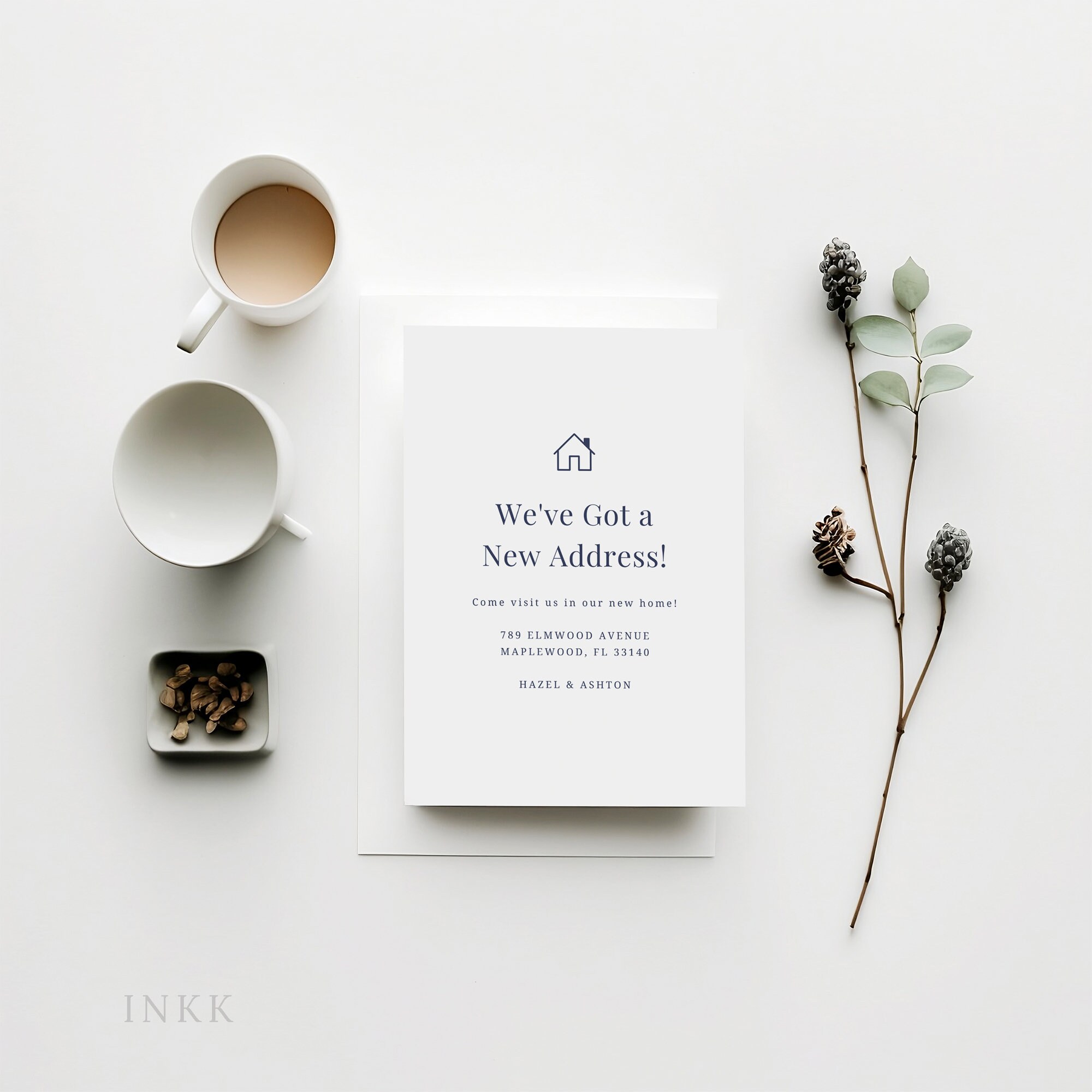 Personalized New Home Announcement Custom Moving Announcement Template ...