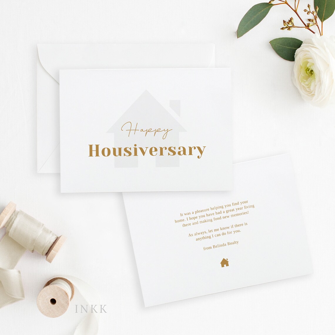 Printable Home Anniversary Card Realtor to Client Personalized Happy ...