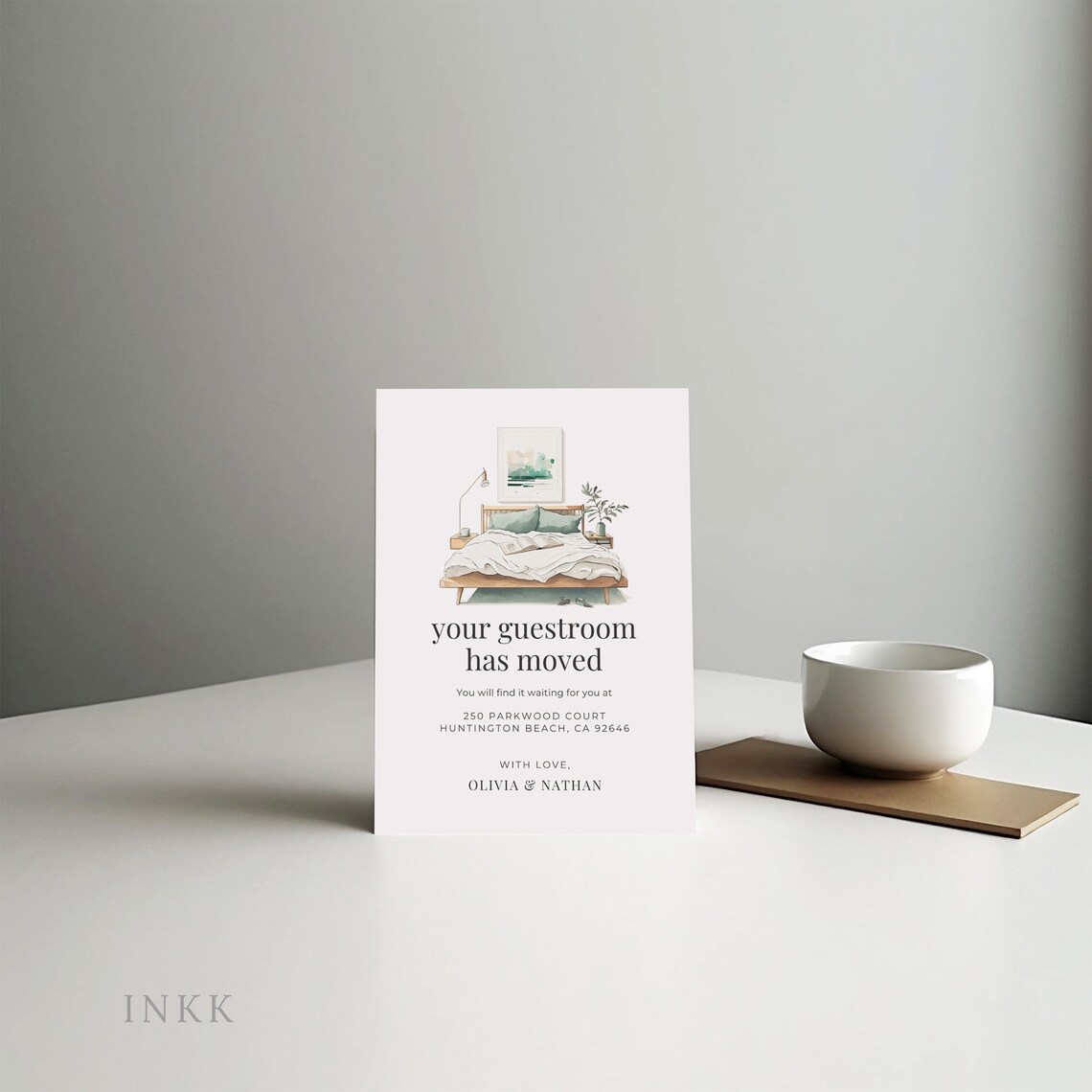 Personalized New Home Announcement Custom Moving Announcement Template ...