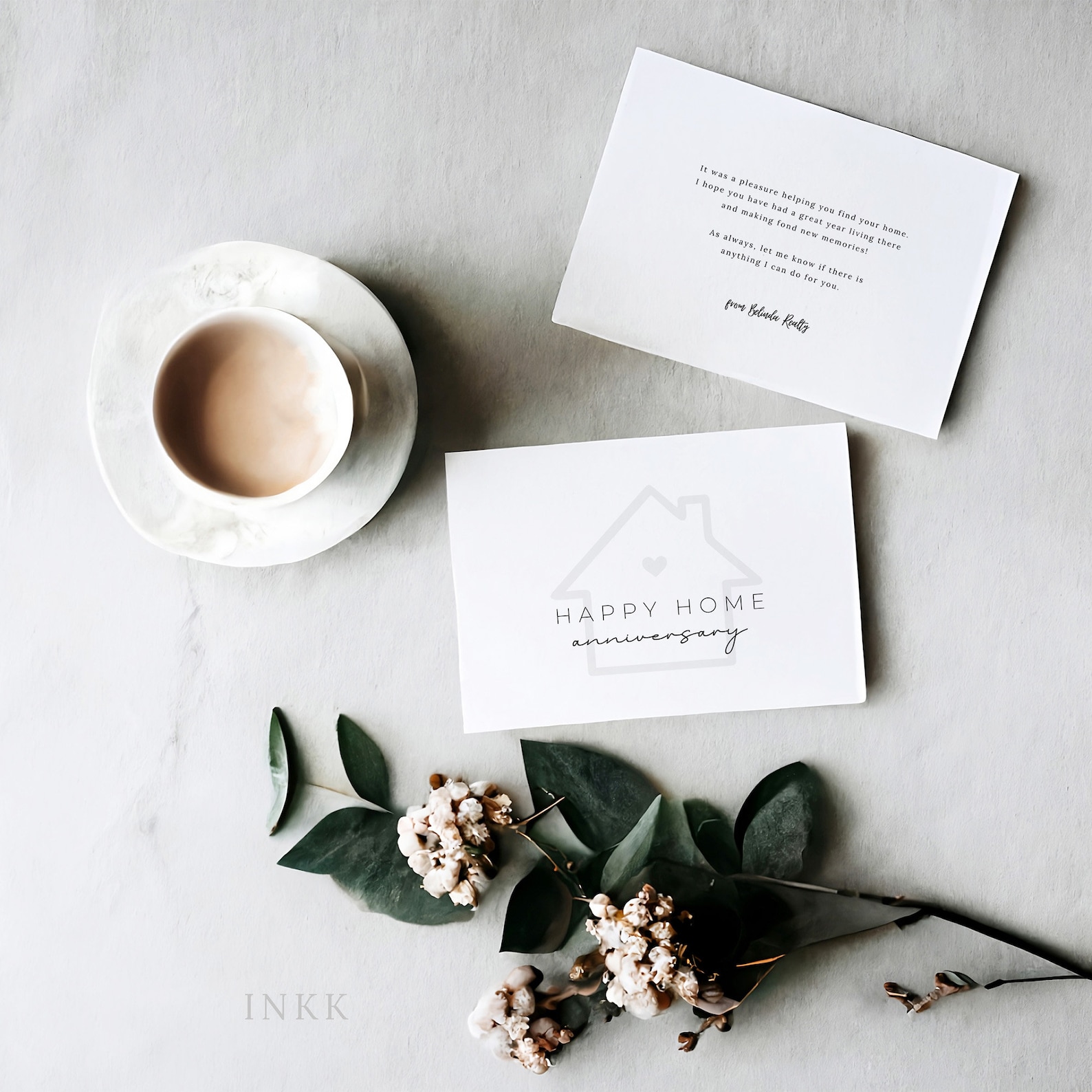Printable Home Anniversary Card Realtor to Client Personalized Happy ...