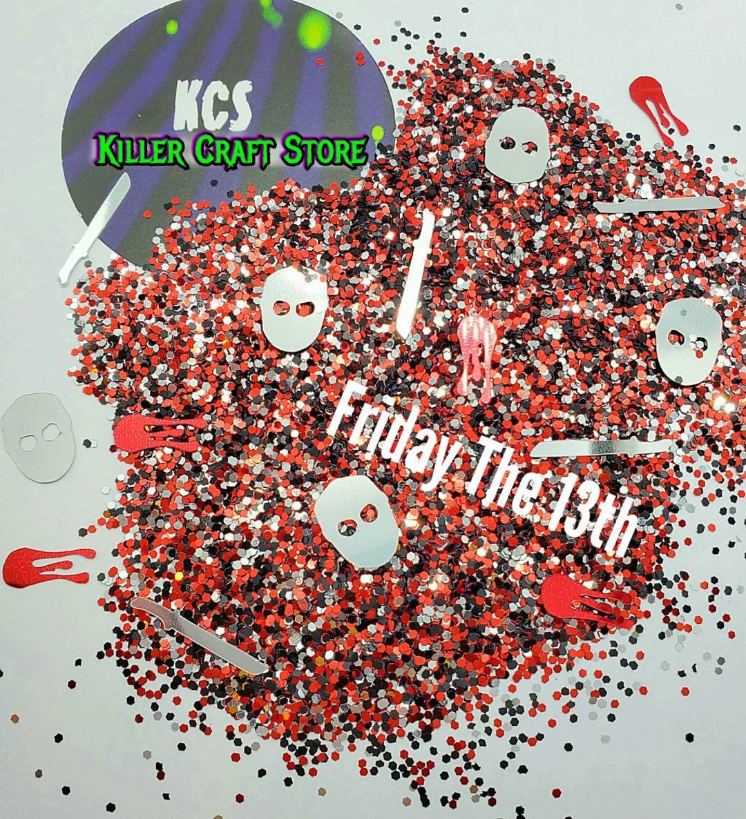 Jason Voorhees Glitter Foil Mix - 15g - Glitter Mix for Resin, Slime ...