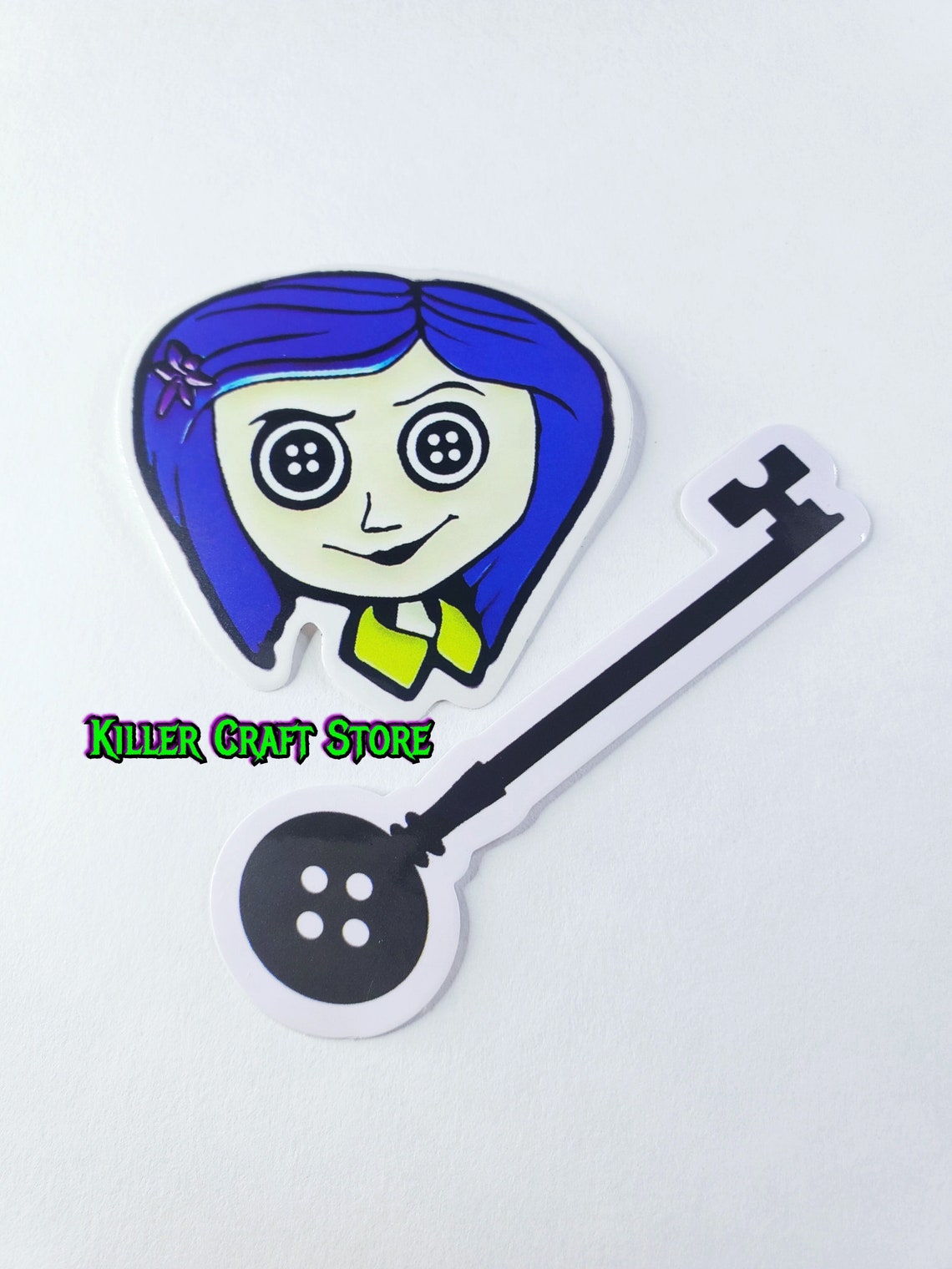 Coraline Sticker Set - Coraline Animated Horror Film - Skeleton Key ...