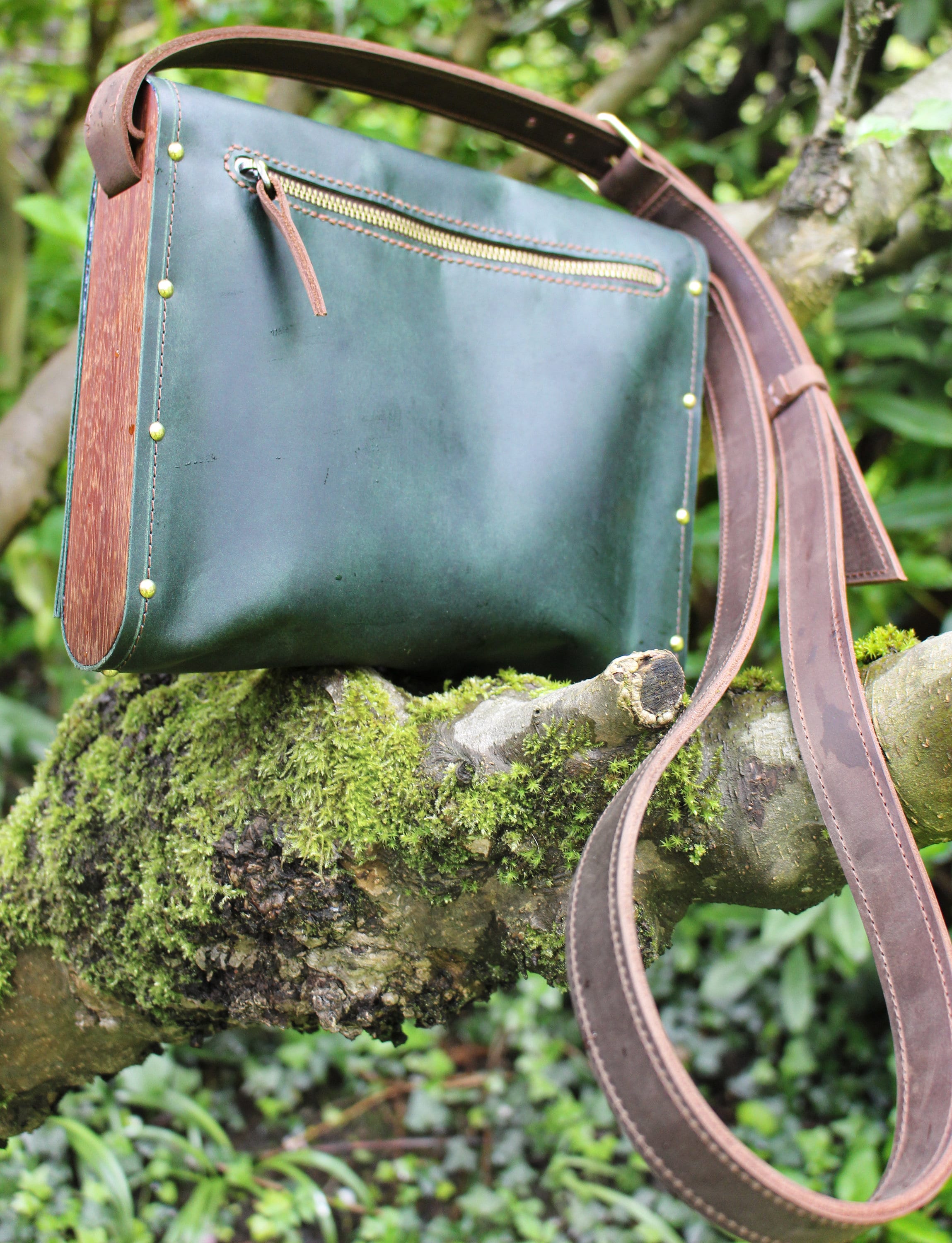 Holztasche mit Leder; Luxus-Ledertasche; Handgemachte Cross Body Bag ...