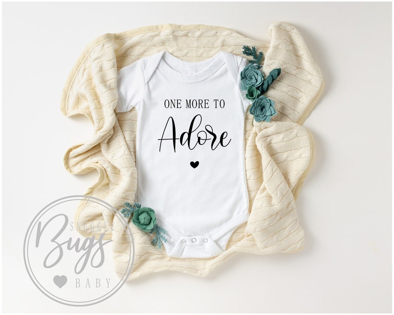 One More to Adore Baby Announcement - Etsy