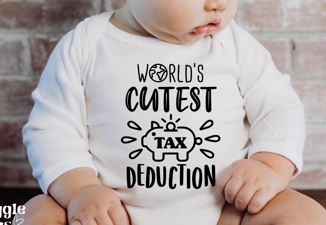 World's Cutest Tax Deduction Baby Bodysuit, Pregnancy Announcement ...