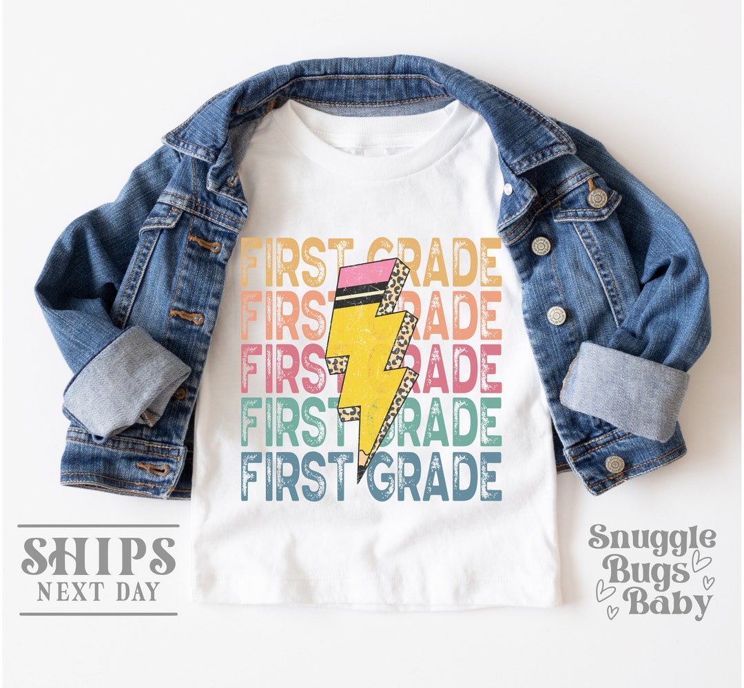 Back to School Kids Shirt, First Day of School Shirt , School Supplies ...