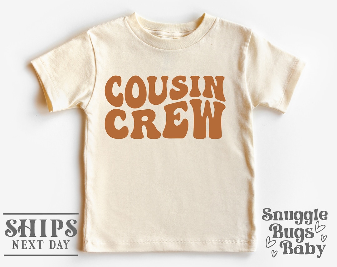 Cousin Crew Shirt, Retro Kids Cousin Tshirt, Family Matching Toddler & Youth Tee - Etsy