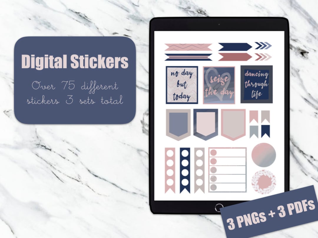 Digital Sticker Set for Digital Planning - Etsy