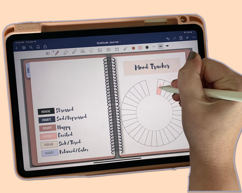 30 Days of Gratitude Digital Notebook - Etsy