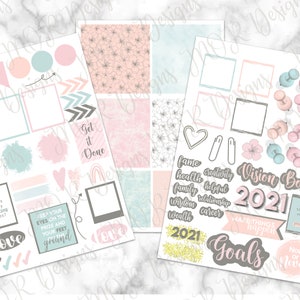 Digital Vision Board Digital Stickers - Etsy