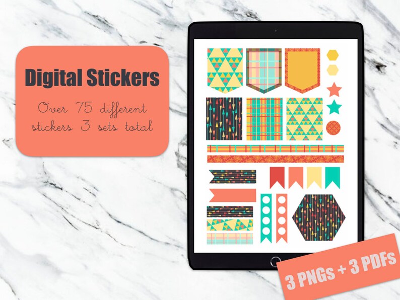 Digital Sticker Set for Digital Planning - Etsy