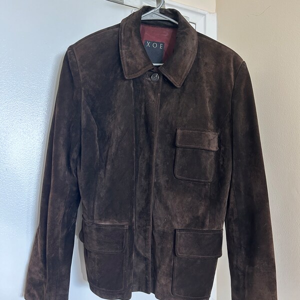 Brown Suede Jacket - Etsy