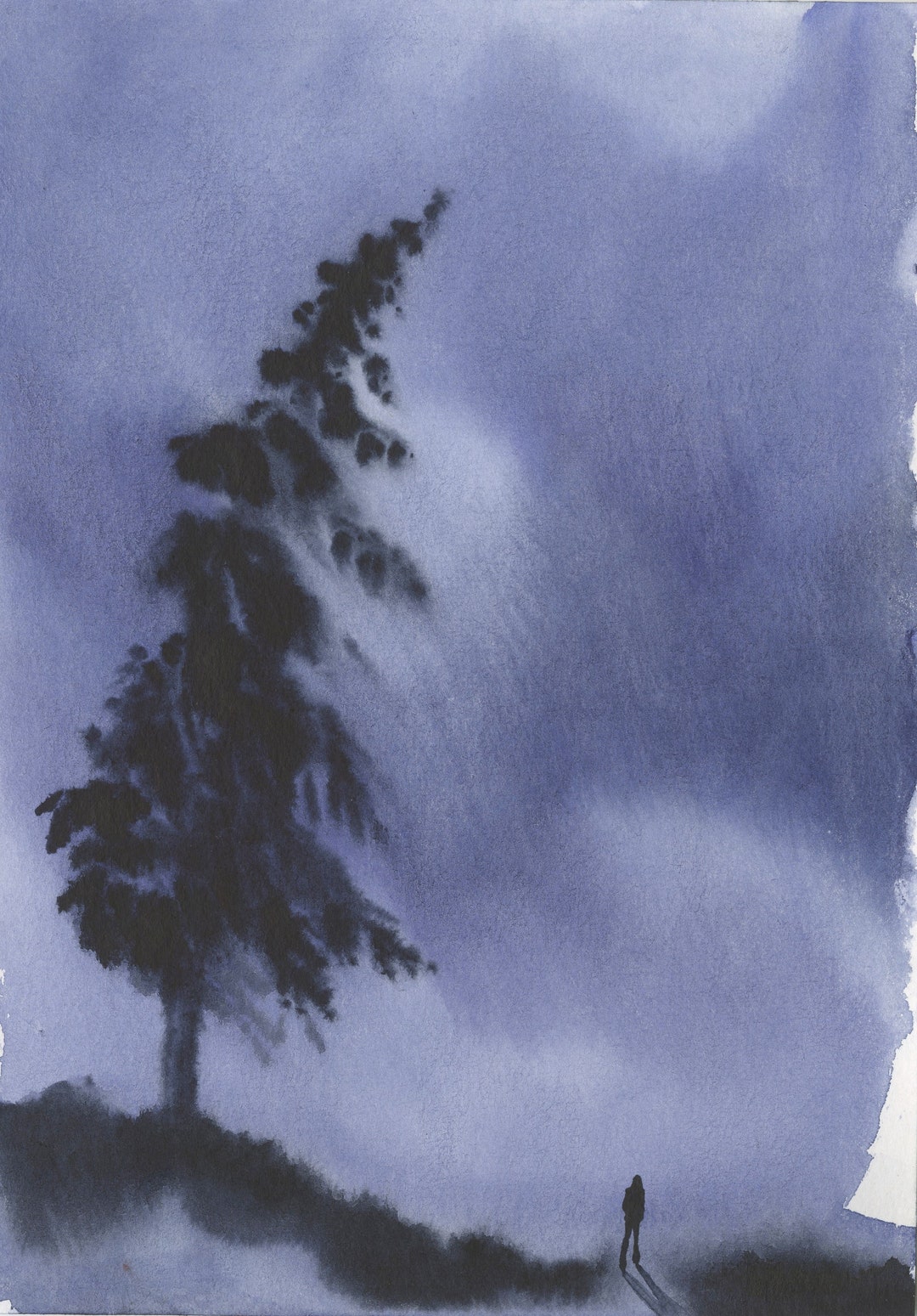 Cold Wind I | Original Watercolor Painting - Etsy