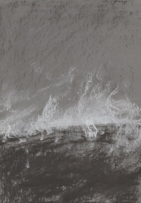 Charcoal Fire Drawing