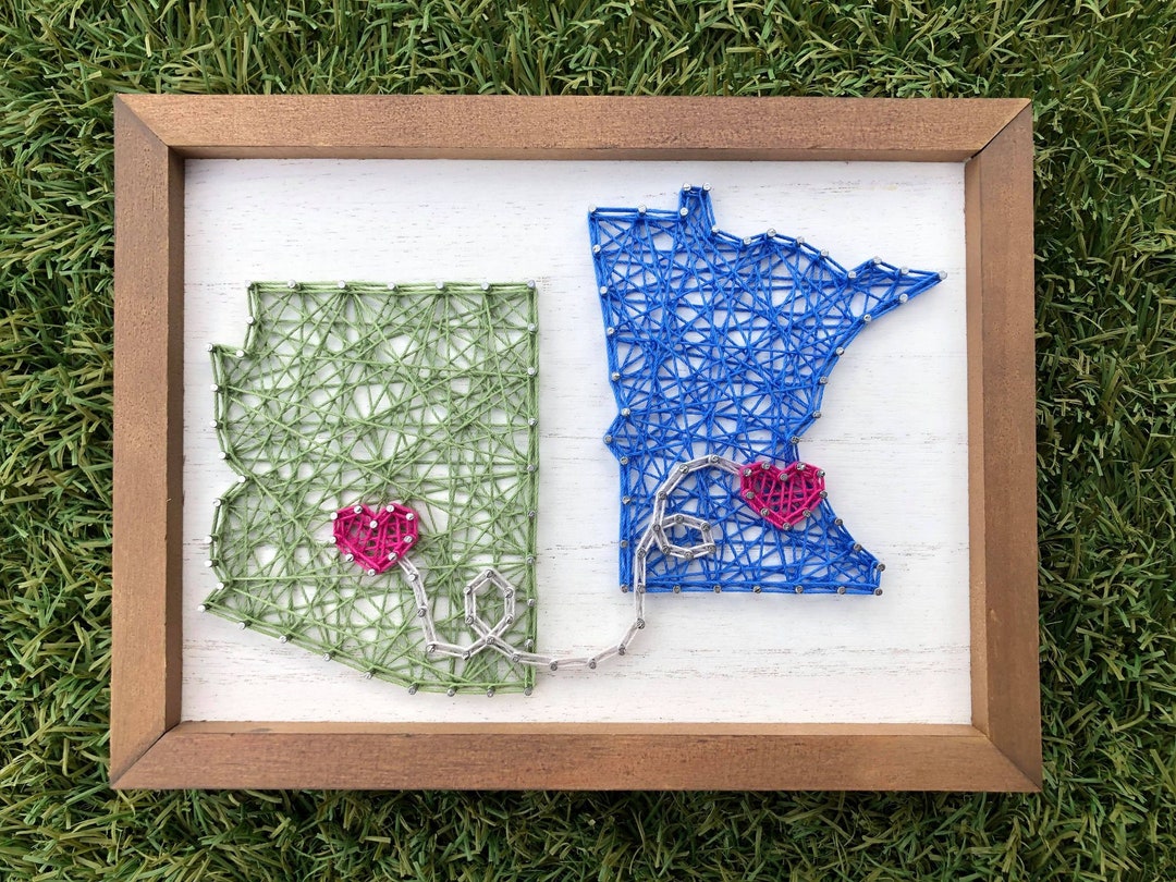 Mini Hearts Apart String Art Sign - Etsy