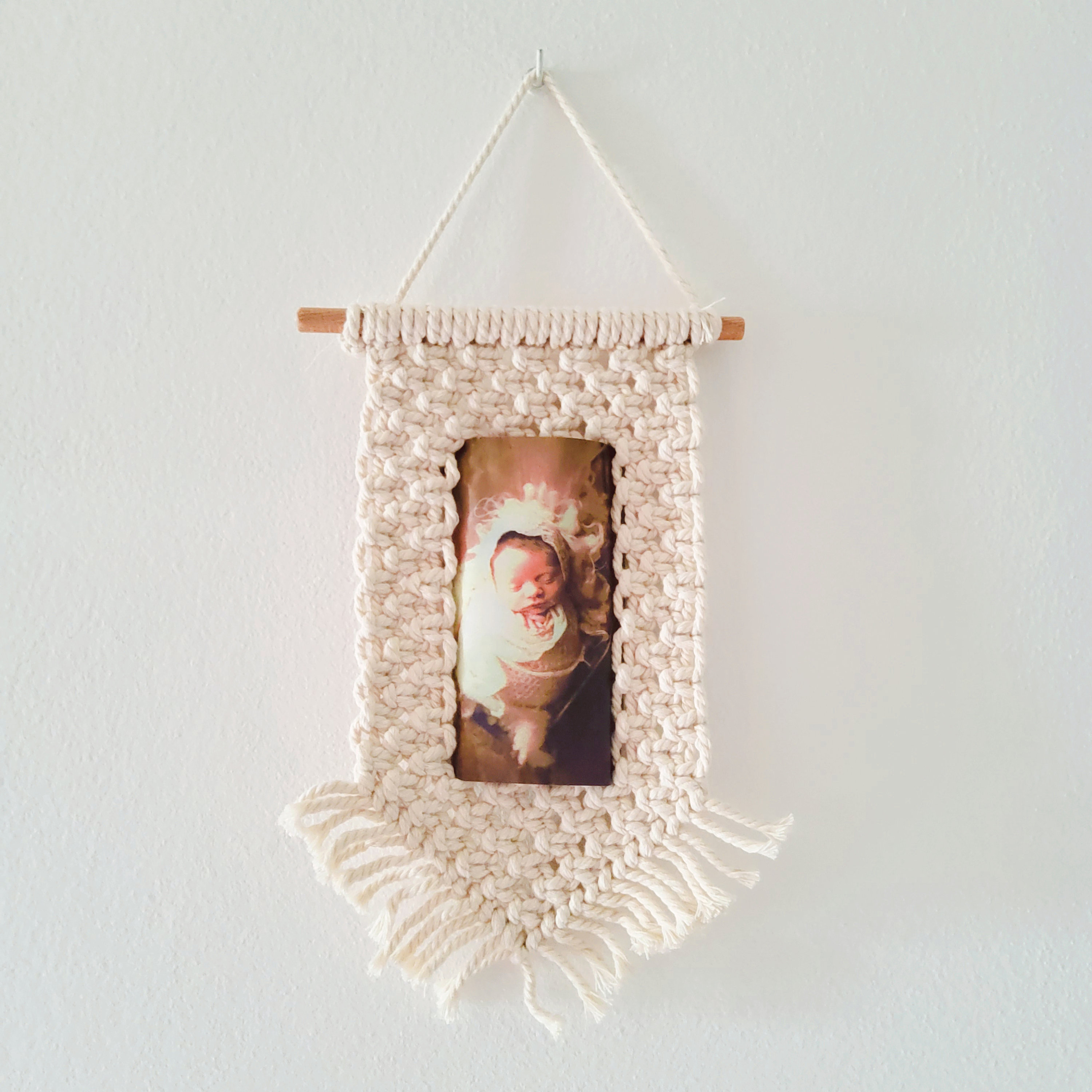 Macrame Photo Frame Photo Wall Photo Holder Photo Gift - Etsy