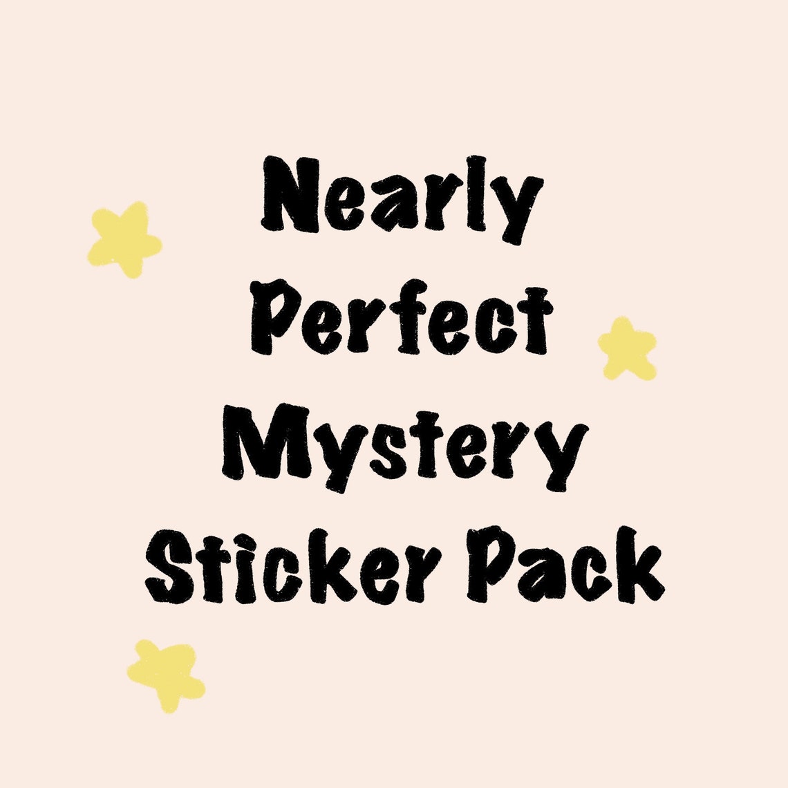 Nearly Perfect Sticker Pack 20 Stickers With Imperfections | Etsy