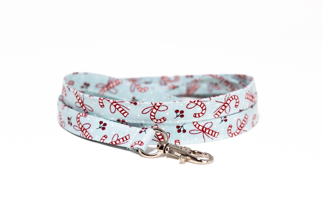 Candy Cane Cotton Lanyard: Holiday Badge Holder, ID Strap - Etsy