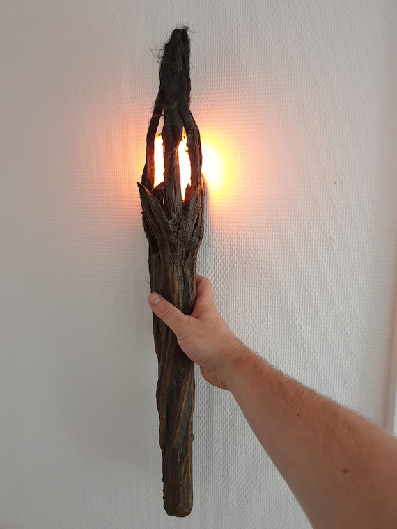 Torch With Flaming LED Light - Etsy