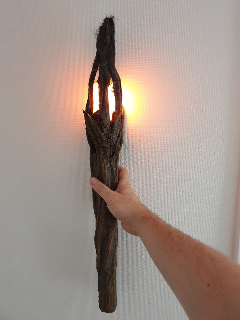 Torch With Flaming LED Light - Etsy