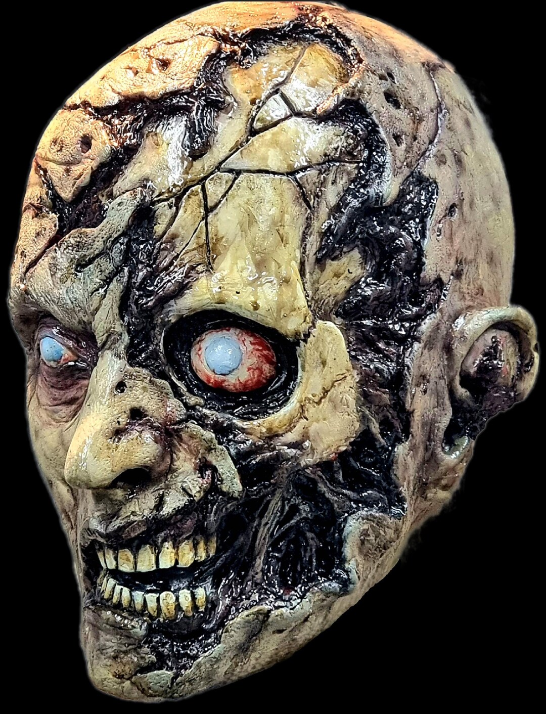 Torn Cheek Zombie Mask - Etsy