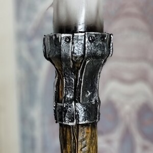 Metal Bracket Torch W. Flaming LED Light - Etsy