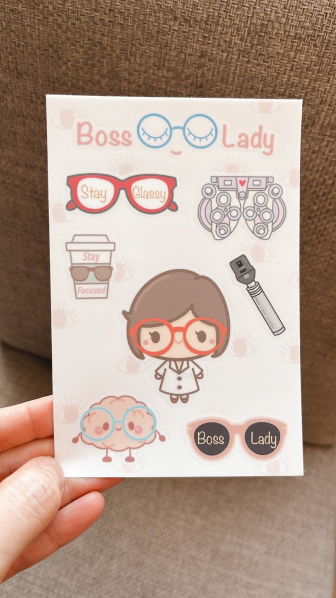 Optometry Sticker Sheet - Etsy