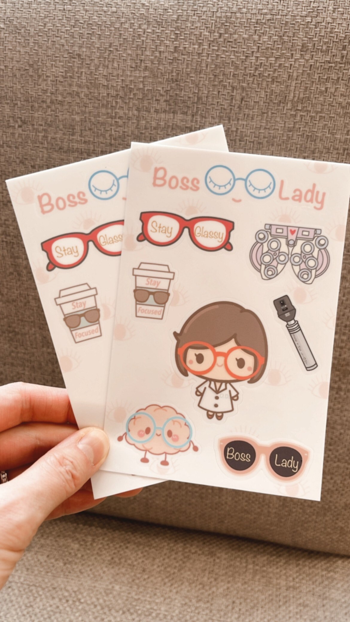 Optometry Sticker Sheet - Etsy