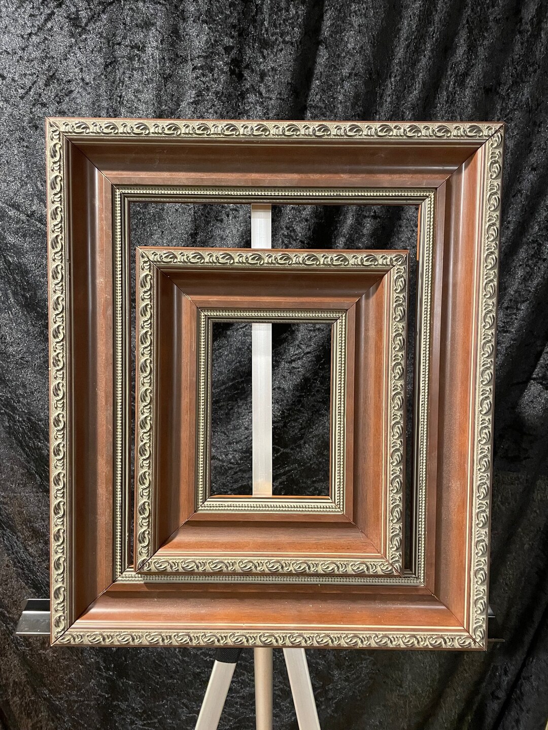 Wide Brown Edging -picture Frames Made From Vintage Wood Moulding ...