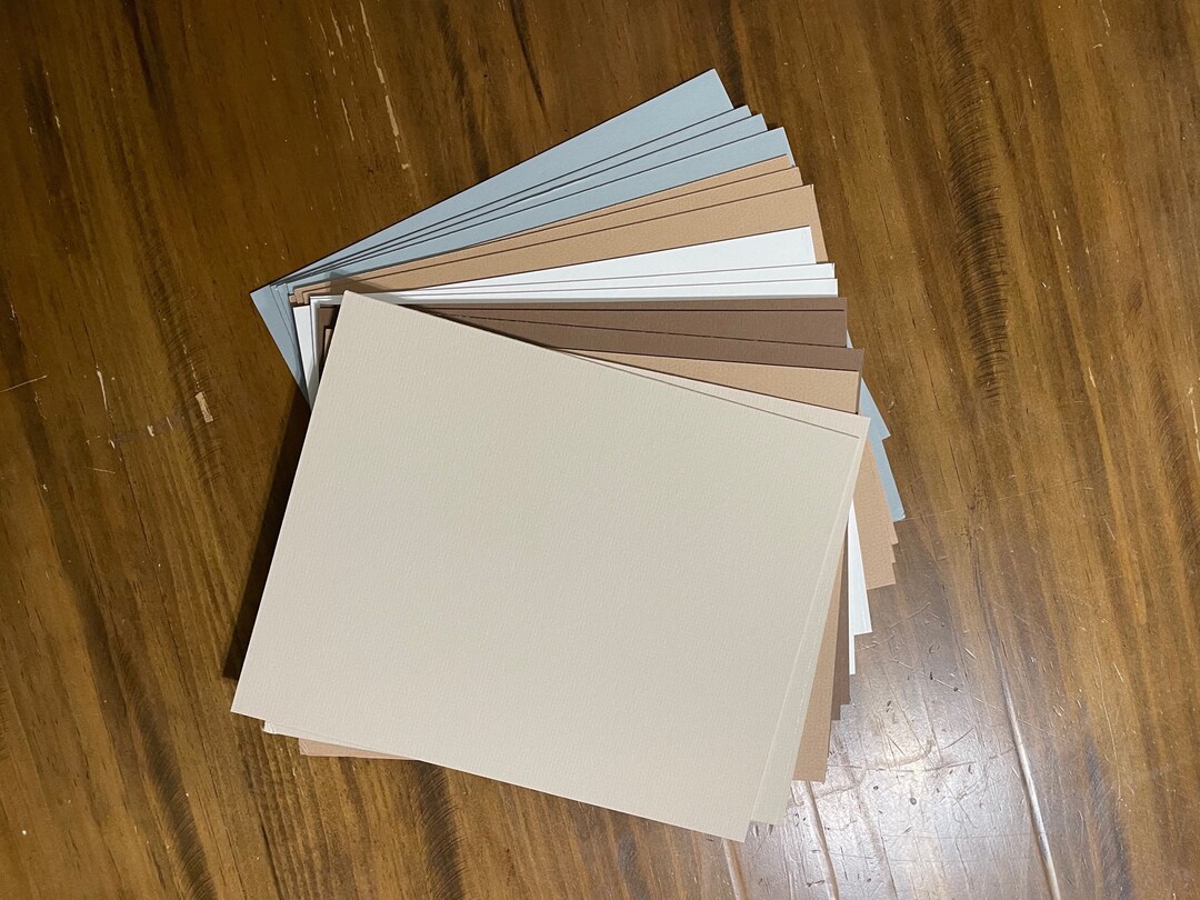 Lot of 20 Uncut Photo Mat Board - Assortment of Colors - Custom Sizes ...